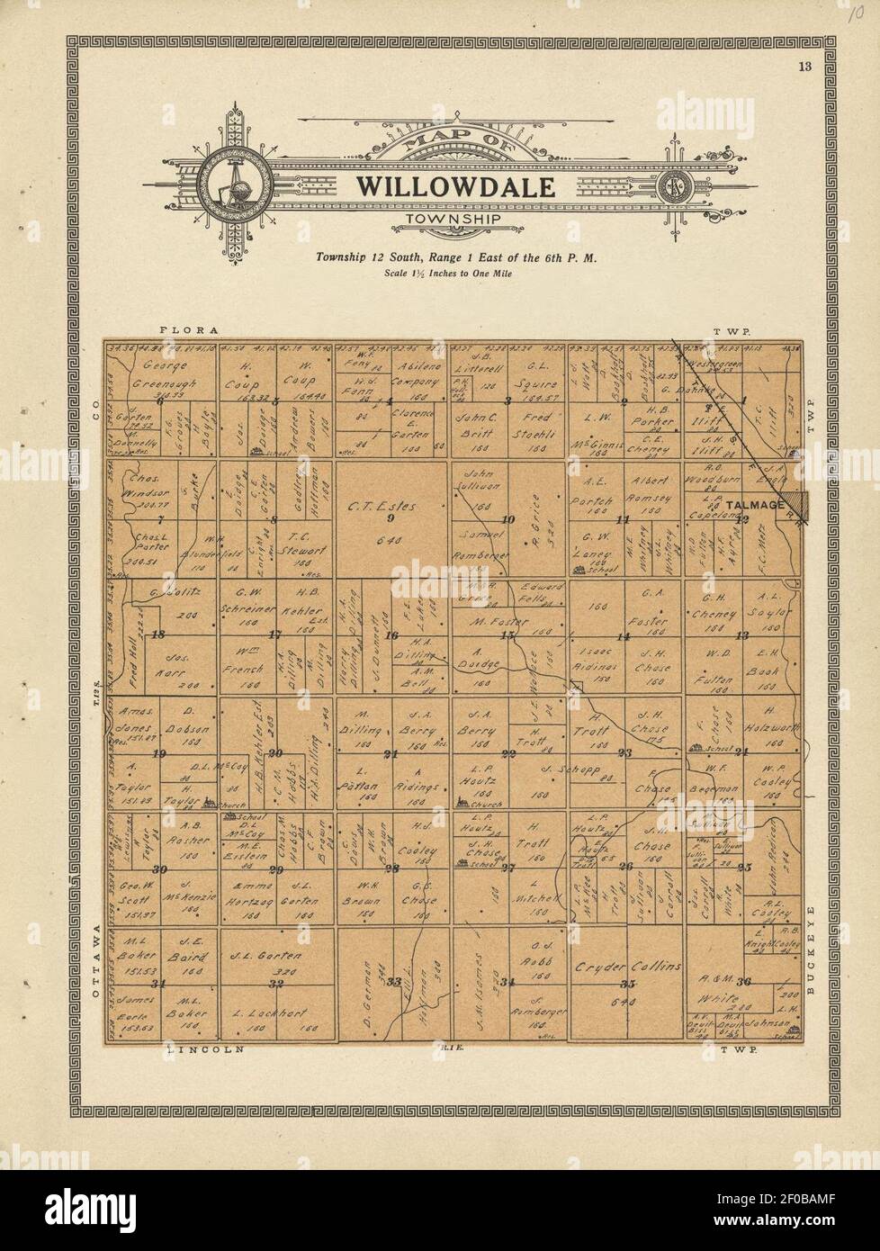 Dickinson outline map hi-res stock photography and images - Alamy