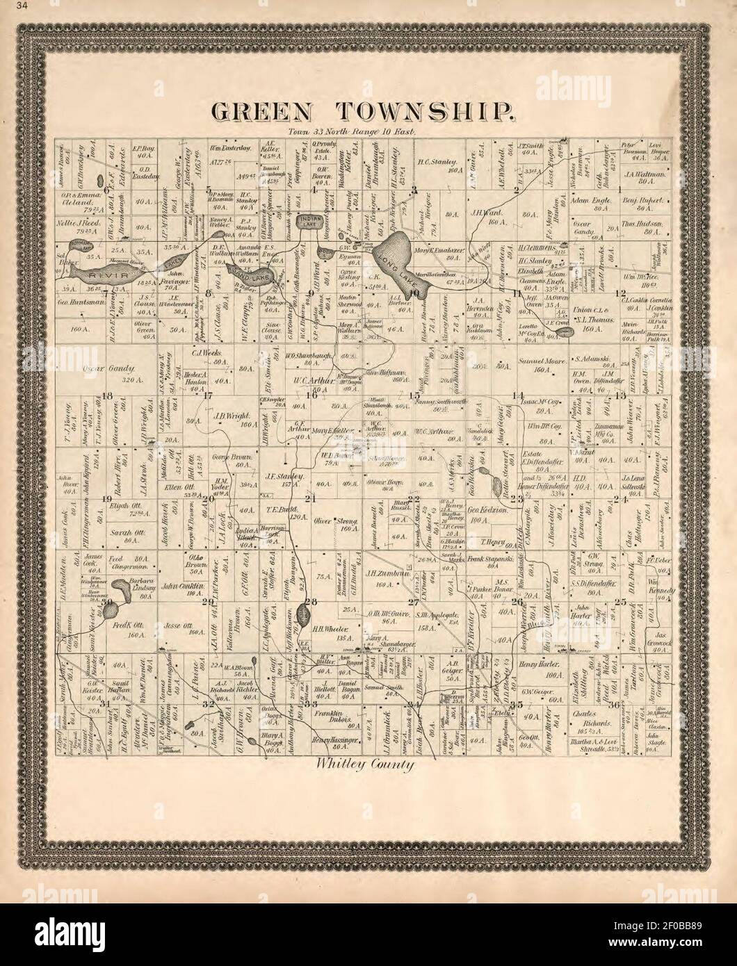 Plat book and statistical record of Noble County, Indiana - containing ...