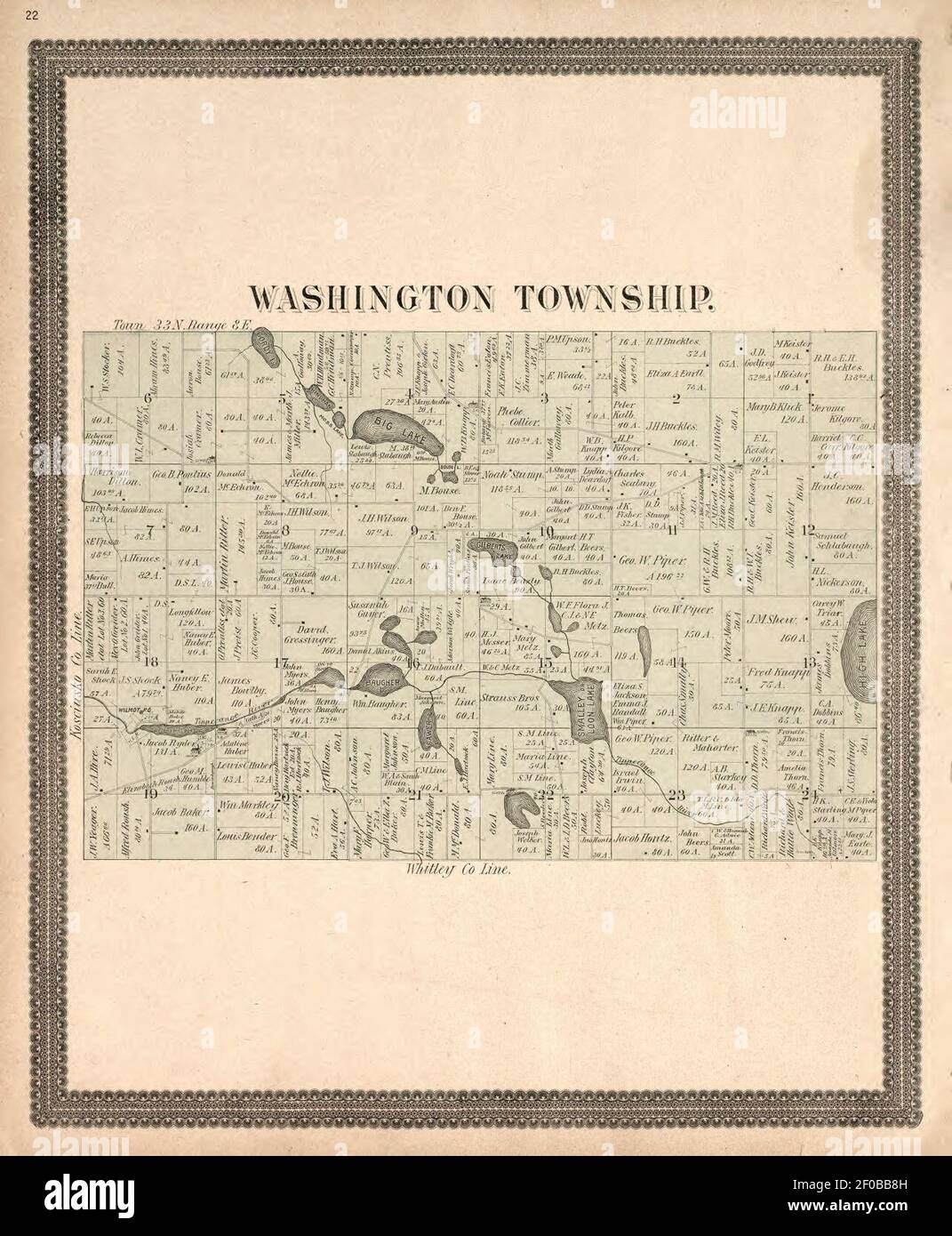 Plat book and statistical record of Noble County, Indiana - containing ...