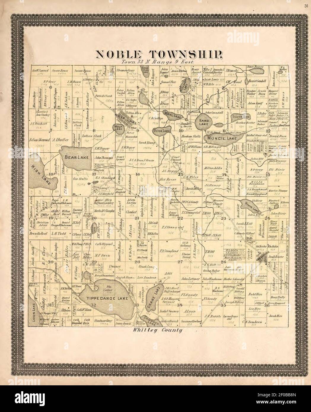 Plat book and statistical record of Noble County, Indiana - containing ...