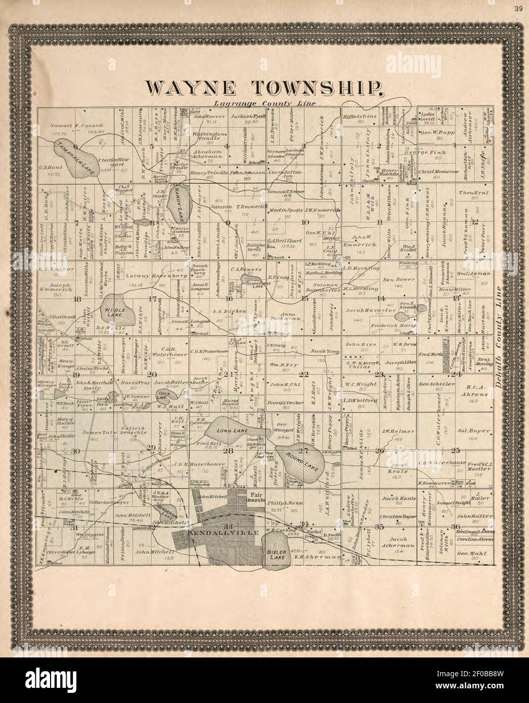 Plat book and statistical record of Noble County, Indiana - containing ...