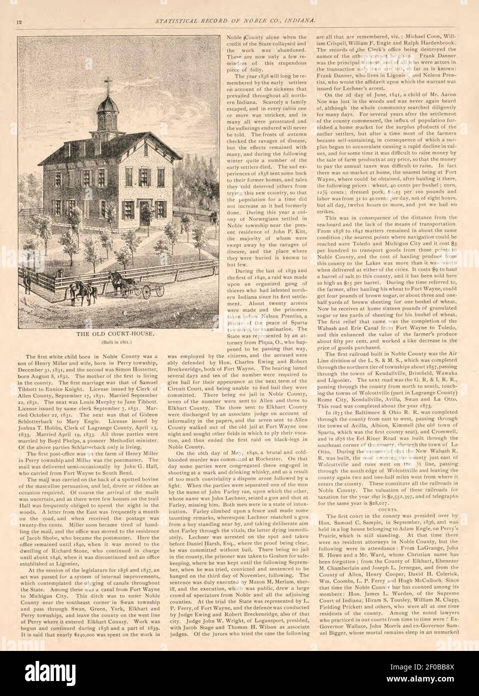 Plat book and statistical record of Noble County, Indiana - containing ...