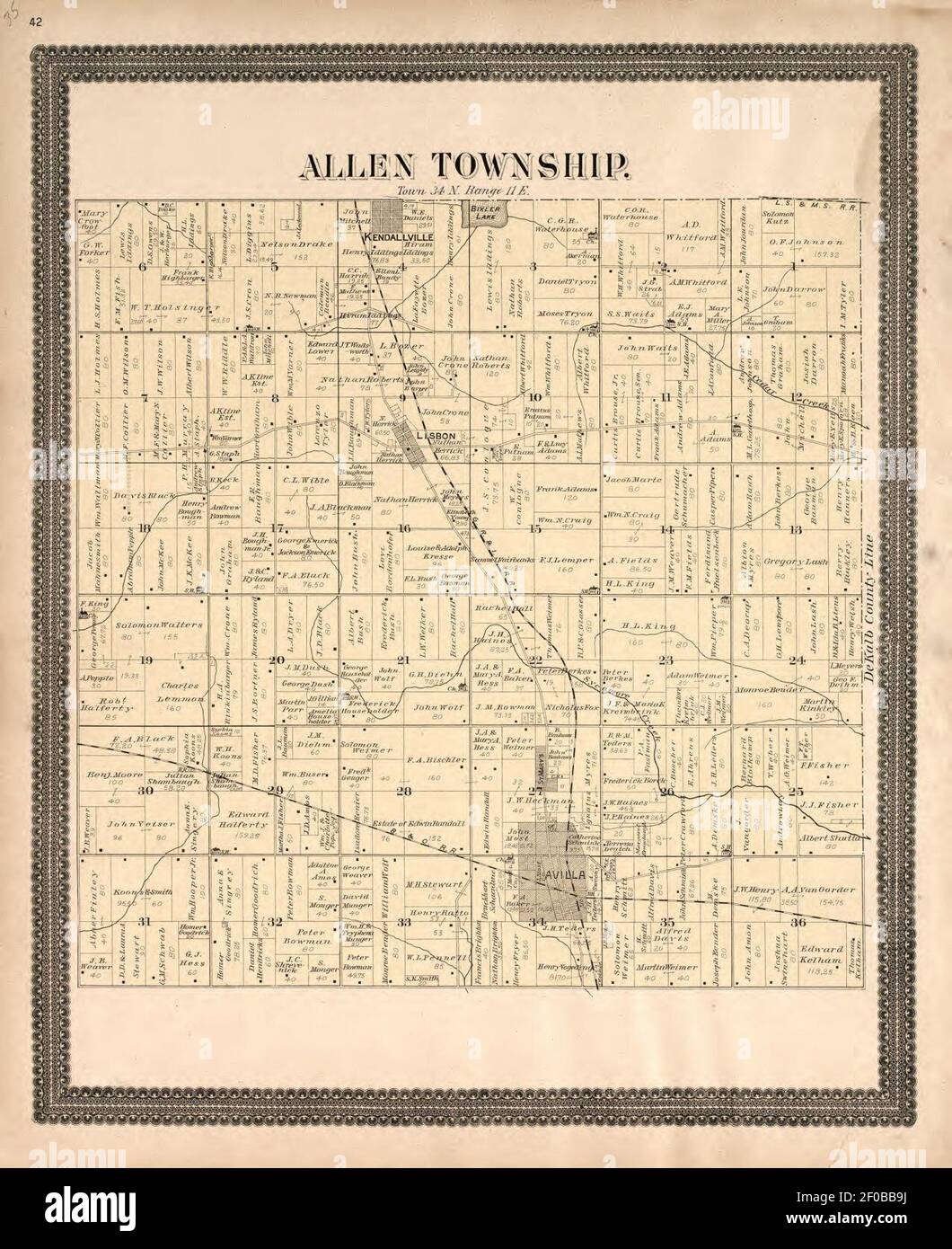 Plat book and statistical record of Noble County, Indiana - containing ...