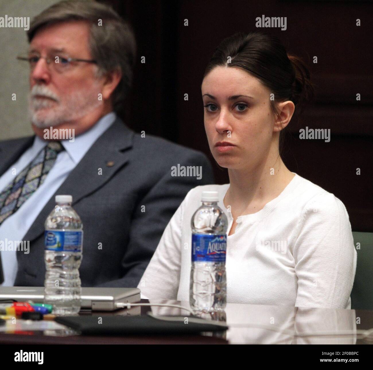 Casey Anthony, with her attorney Cheney Mason, during day 20 of her ...