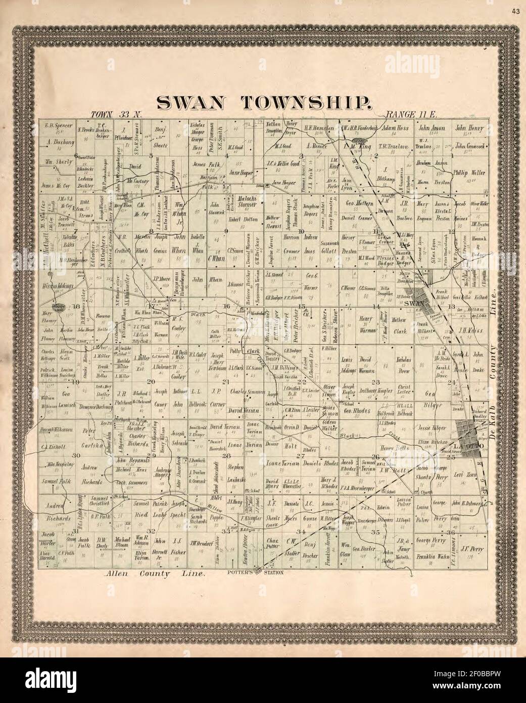 Plat book and statistical record of Noble County, Indiana - containing ...