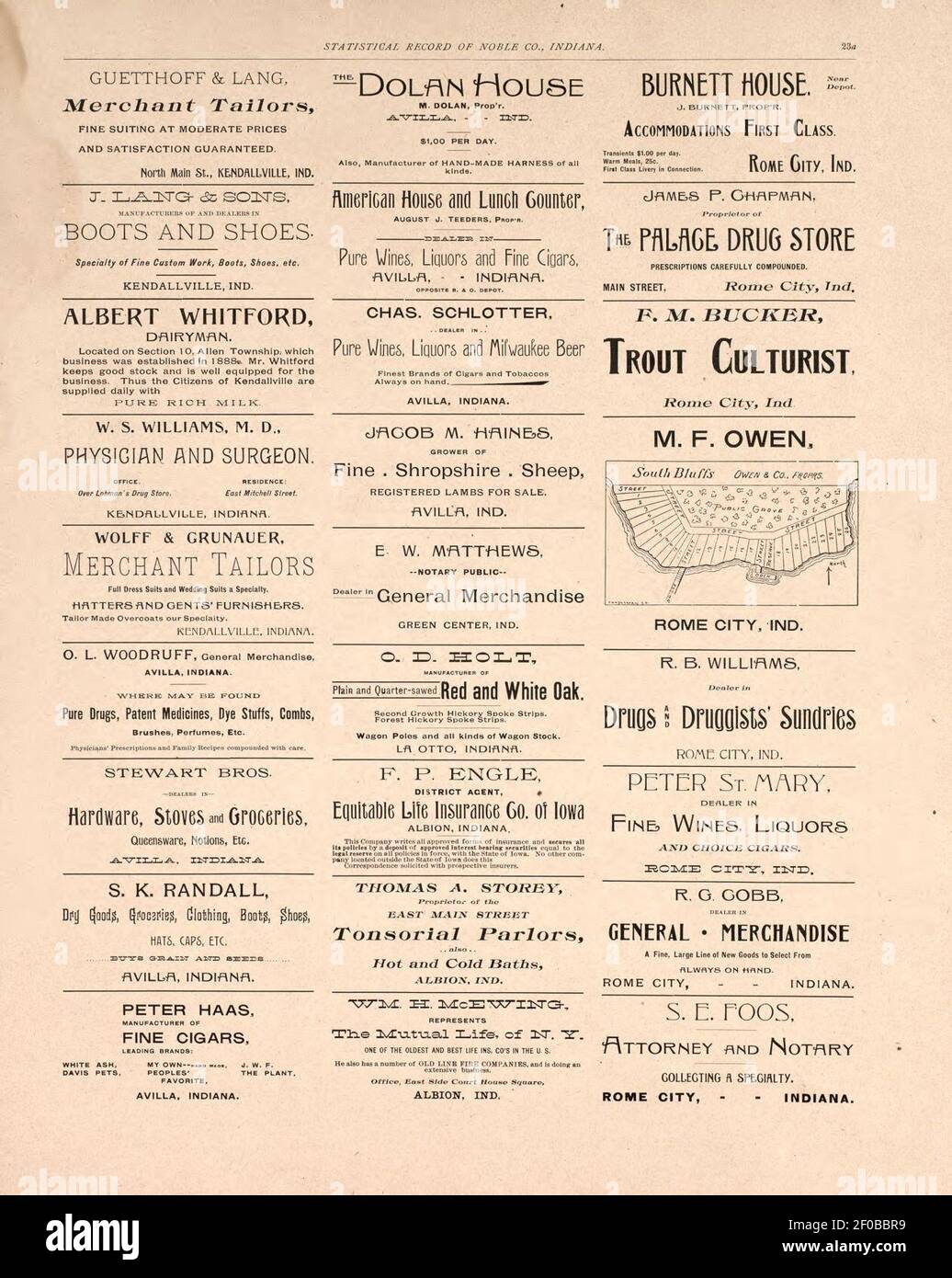 Plat book and statistical record of Noble County, Indiana - containing ...