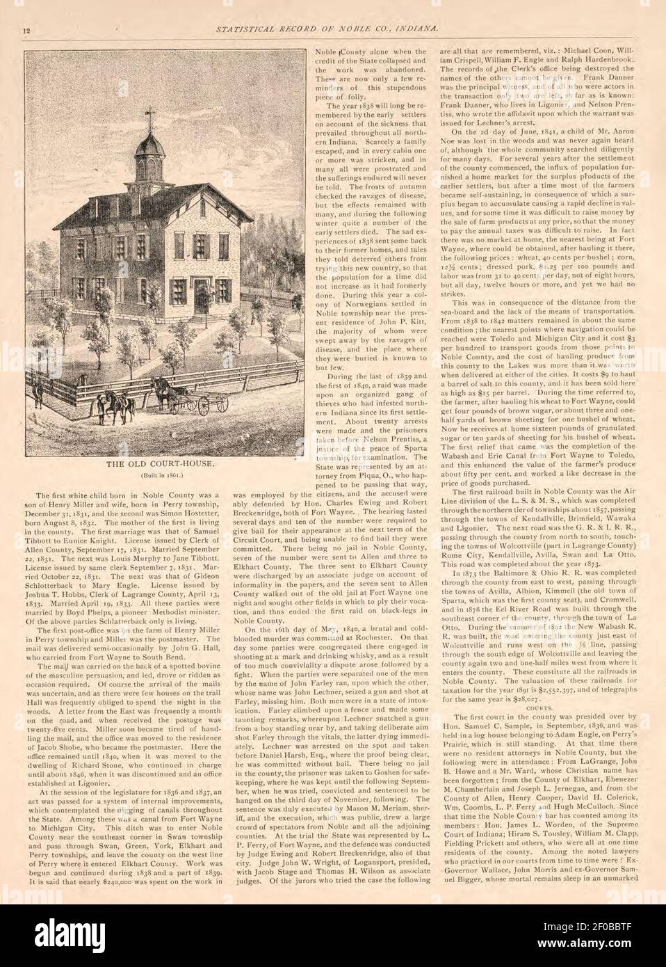 Plat book and statistical record of Noble County, Indiana - containing ...