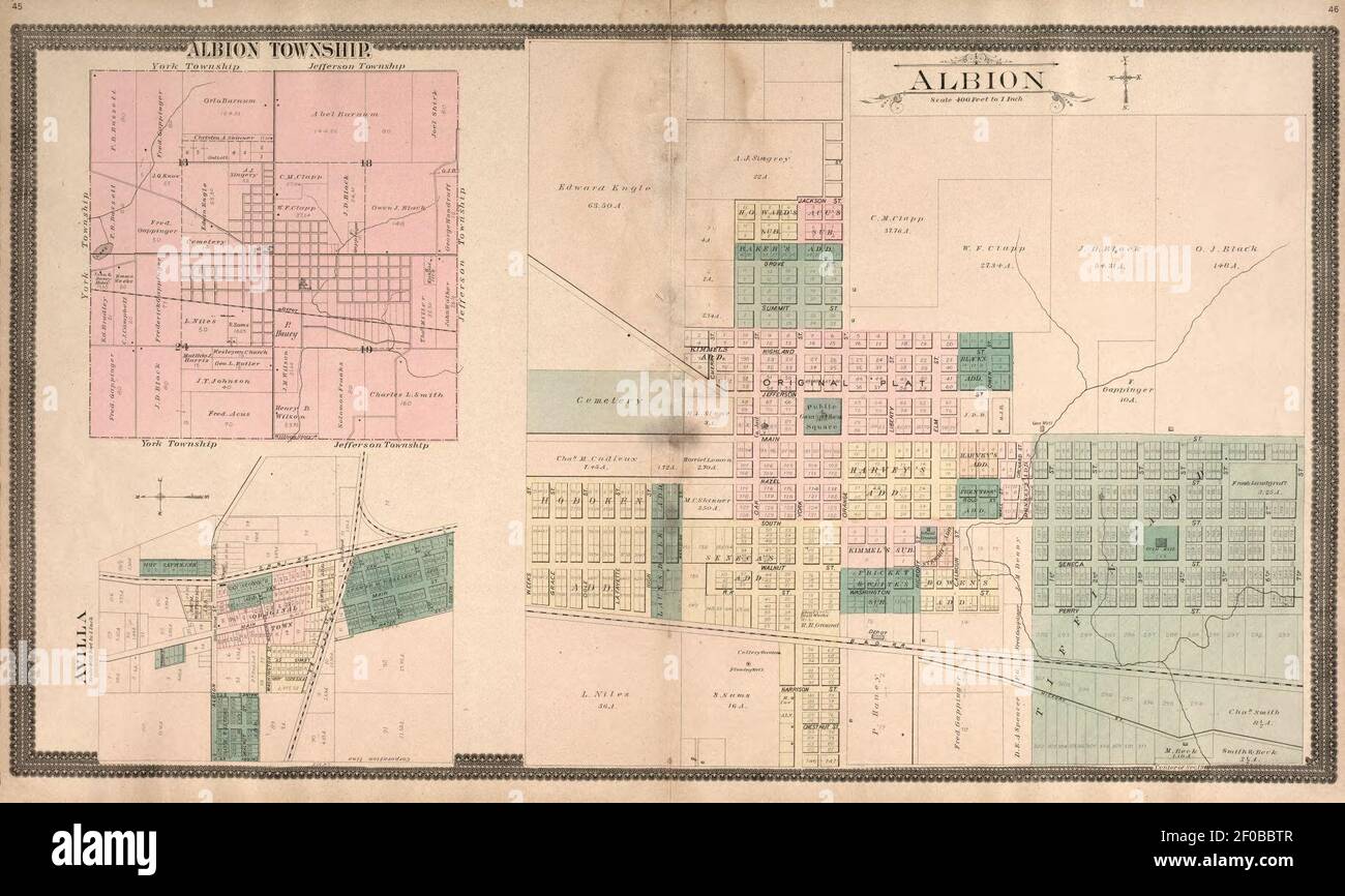 Plat book and statistical record of Noble County, Indiana - containing ...