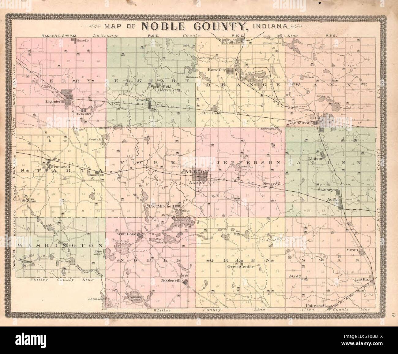 Plat book and statistical record of Noble County, Indiana - containing ...