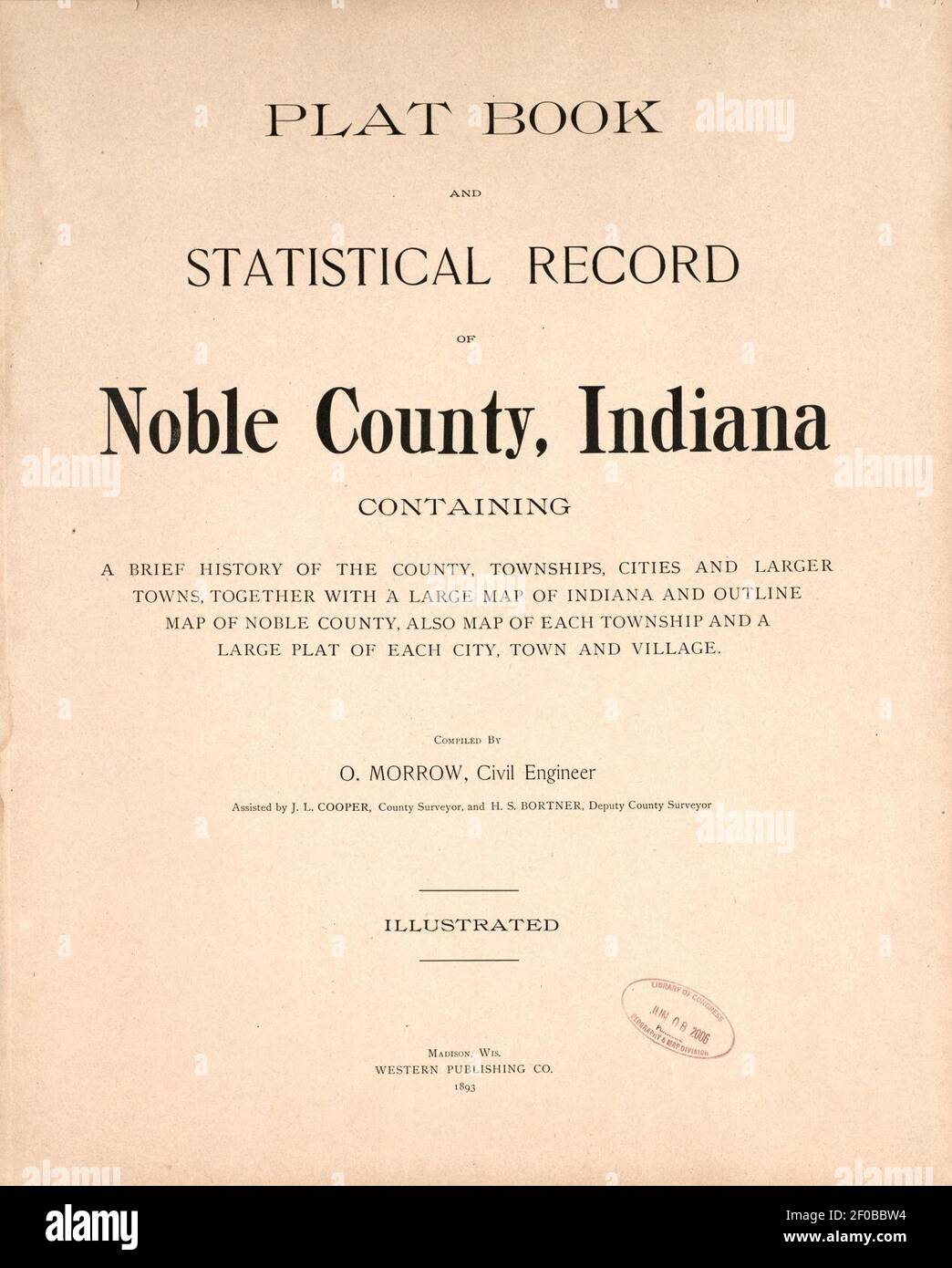 Plat book and statistical record of Noble County, Indiana - containing ...