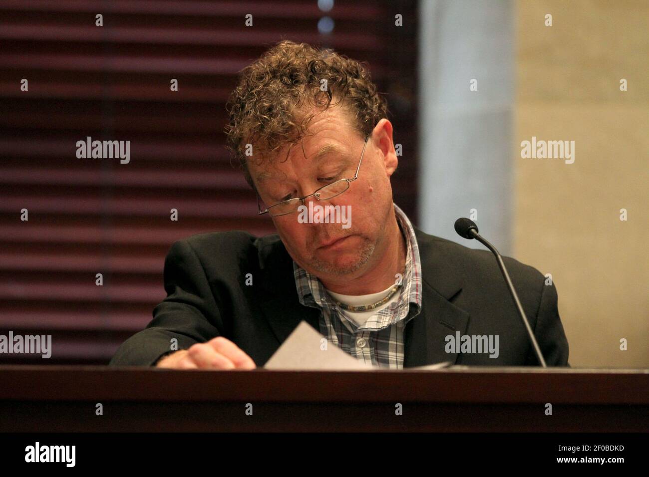 Simon Birch, an operations manager for a tow truck company, testifies ...