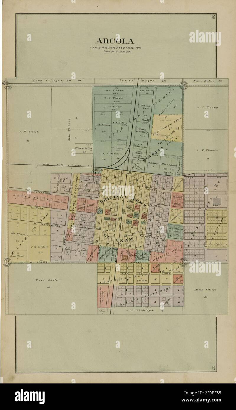 Plat book of Douglas Co., Illinois Stock Photo - Alamy