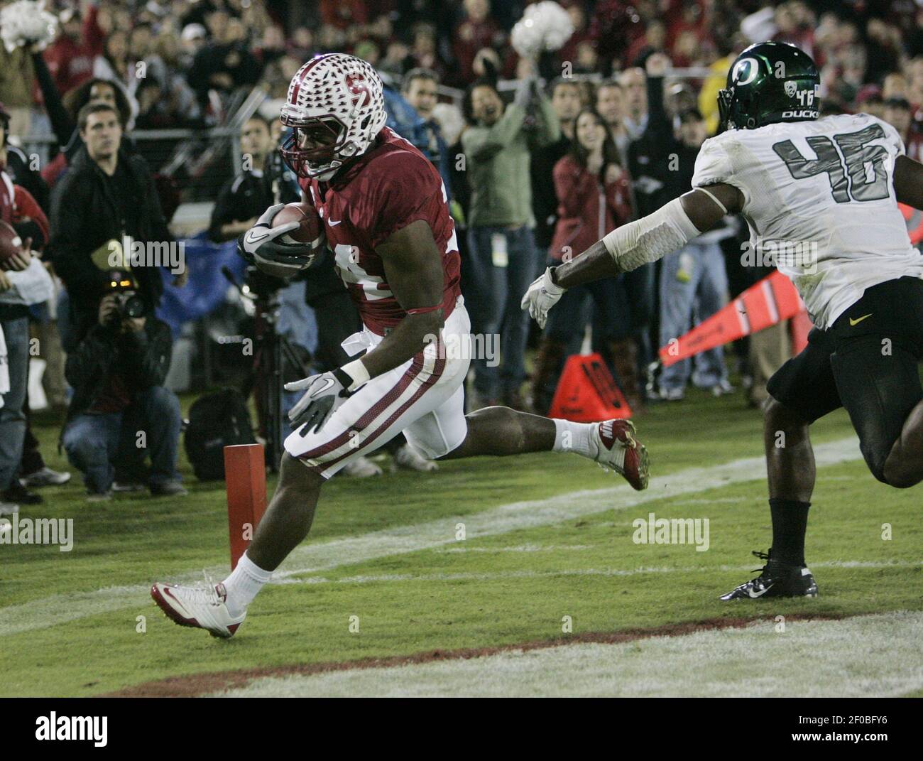 Stanford's Jeremy Stewart scores a touchdown in the third quarter ...
