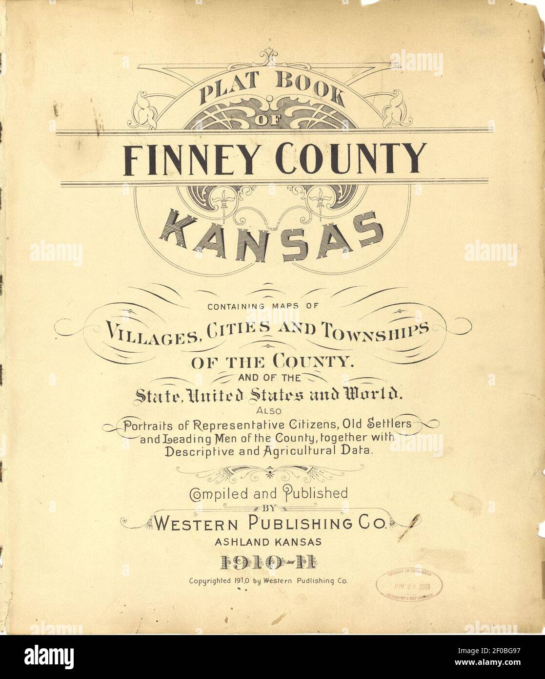Plat book of Finney County, Kansas - containing maps of villages ...