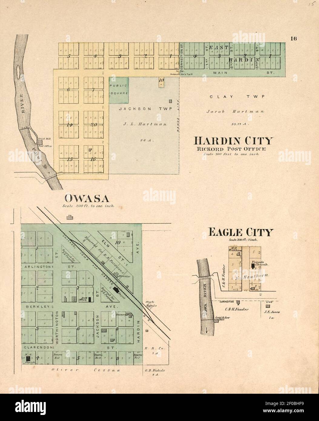 Plat book of Hardin County, Iowa - drawn from actual surveys & county ...