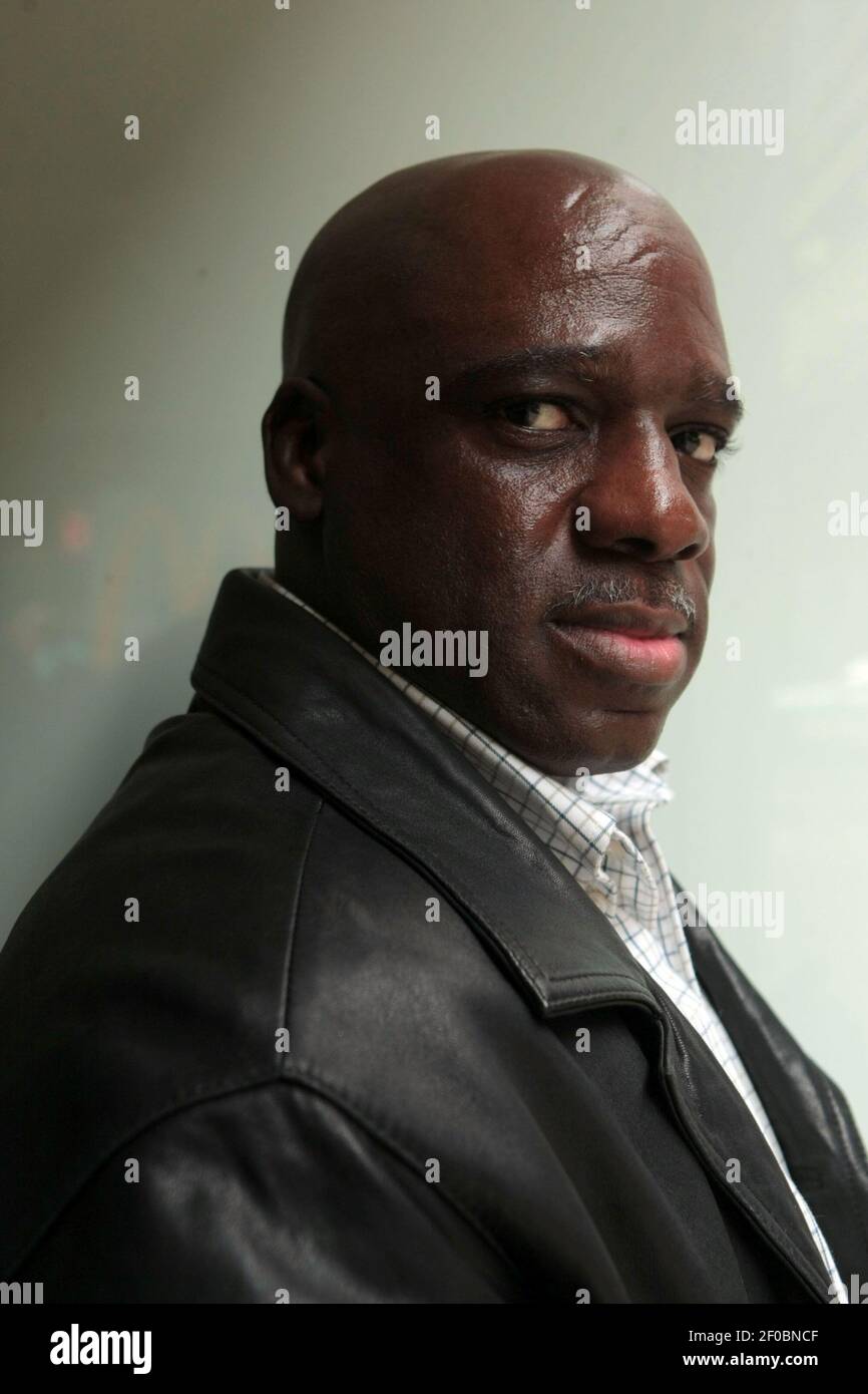 Eric Caine poses for portrait in downtown Chicago, Illinois, May 18 ...