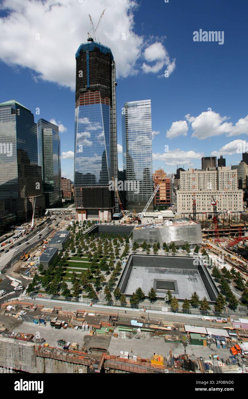 The World Trade Center site seen from the south side, from left, World ...