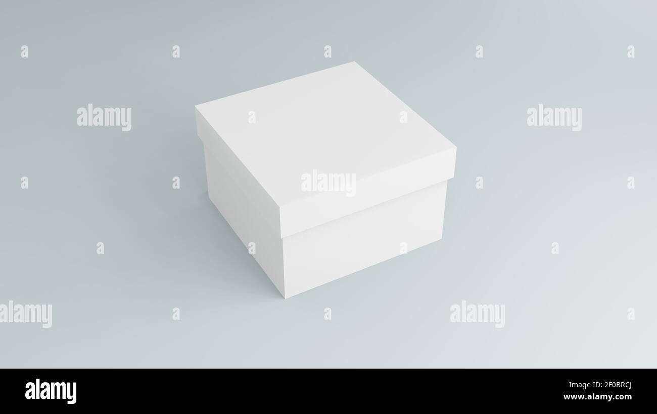 Box Mockups blank packaging box 3d rendering Stock Photo - Alamy