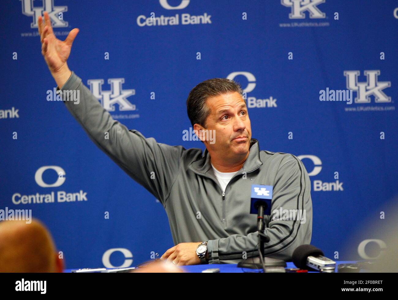 Kentucky basketball coach John Calipari talks about freshman Kyle ...