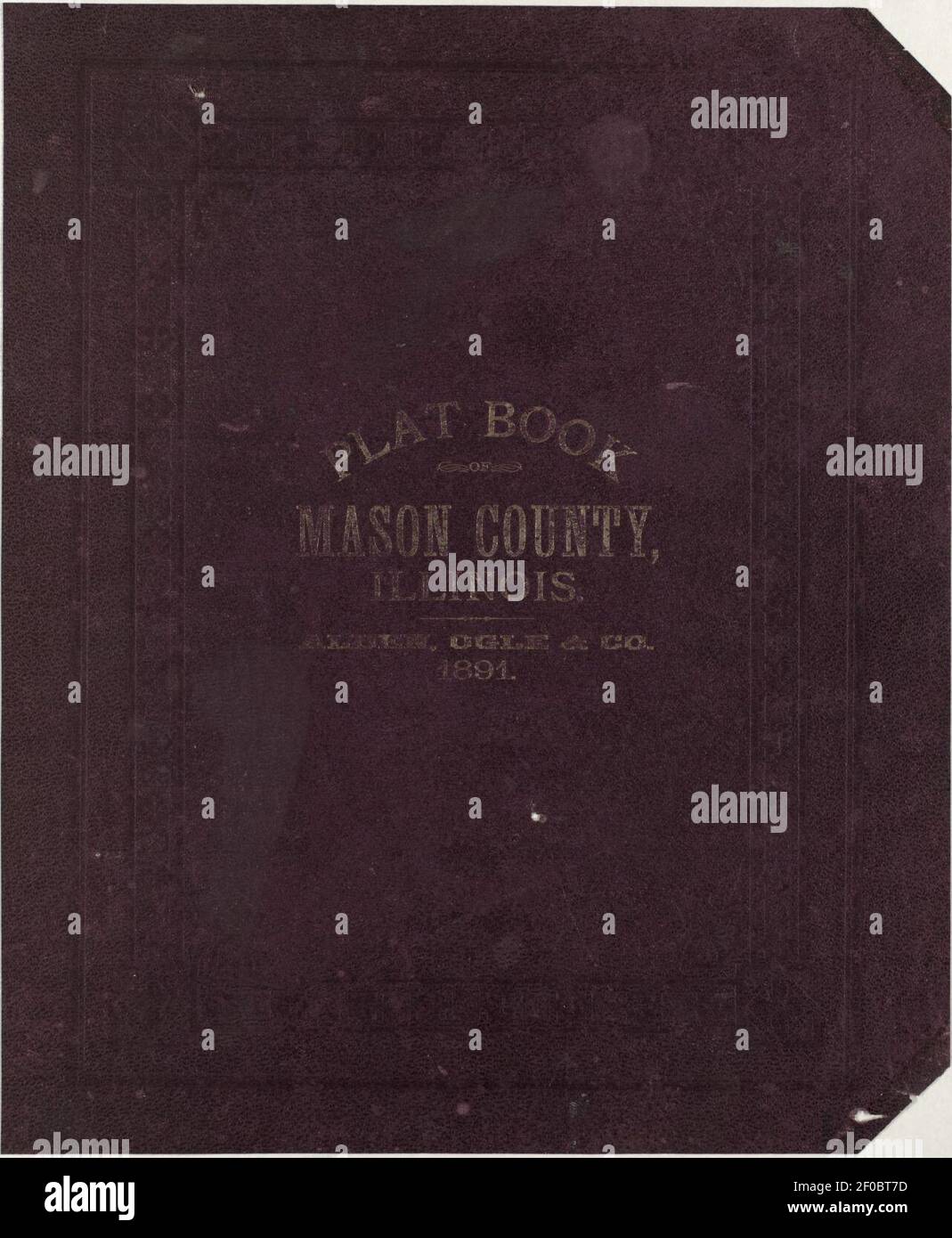 Plat book of Mason County, Illinois Stock Photo - Alamy