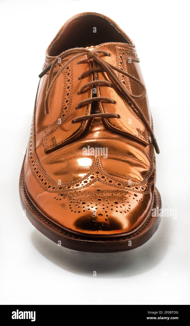 Florsheim by Duckie Brown metallic copper wingtip, $445 at ...
