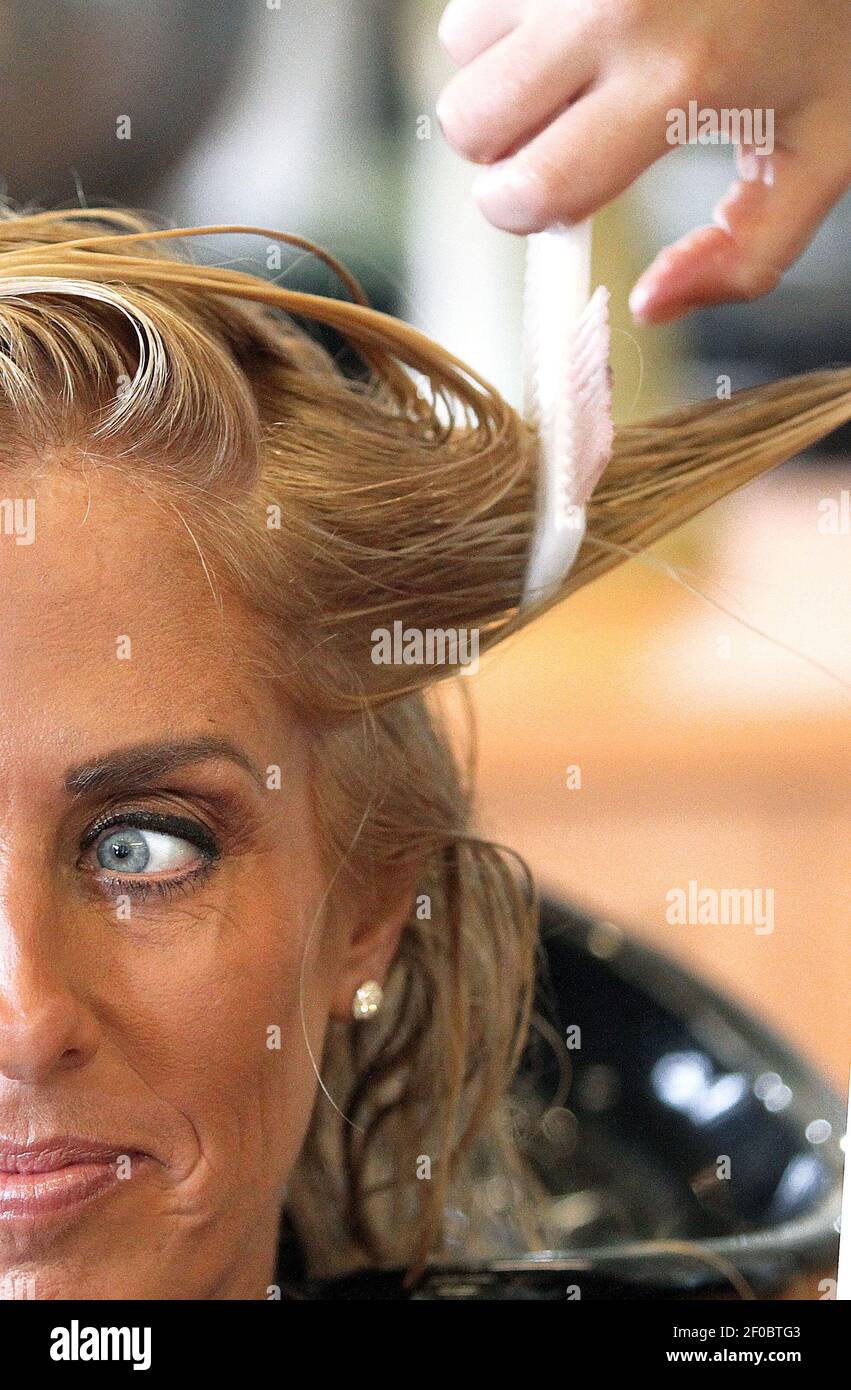 Michelle Tichner of Boca Raton, Florida, receives the Antidote Dose ...