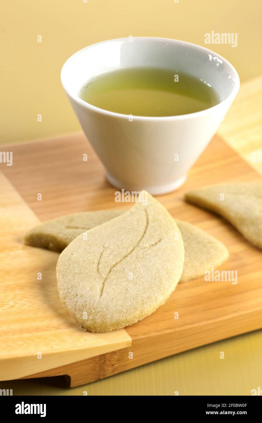 Matcha, or finely powdered green tea leaves, imparts its flavor to ...