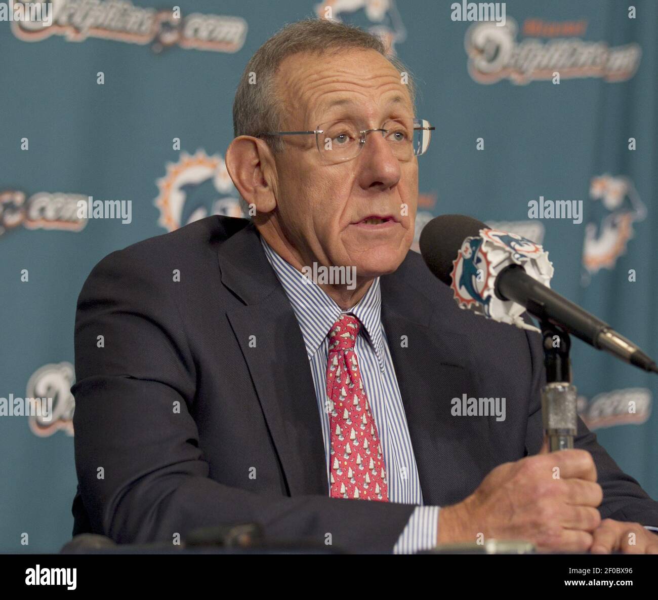 Miami Dolphins owner Stephen Ross announces the firing of head coach ...