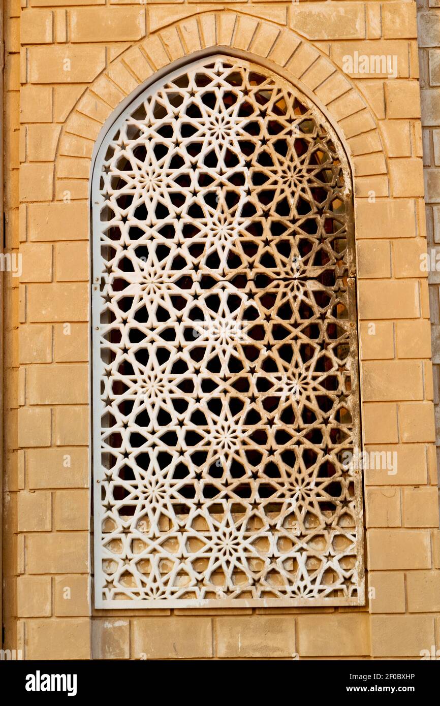 In oman the old ornate window Stock Photo - Alamy