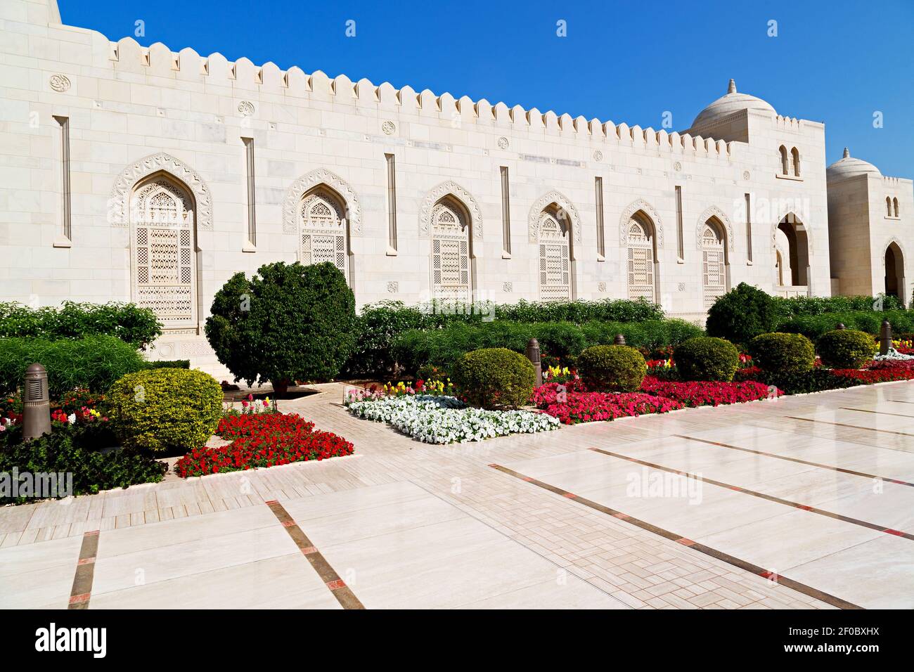 In oman muscat the old mosque Stock Photo - Alamy