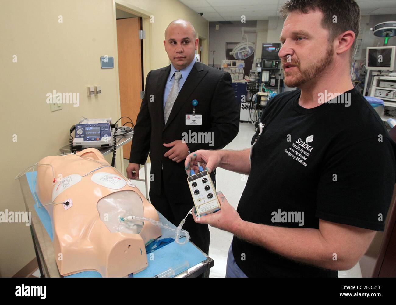 Dr. Rami Ahmed, simulation medical director of Summa Health Systems in ...