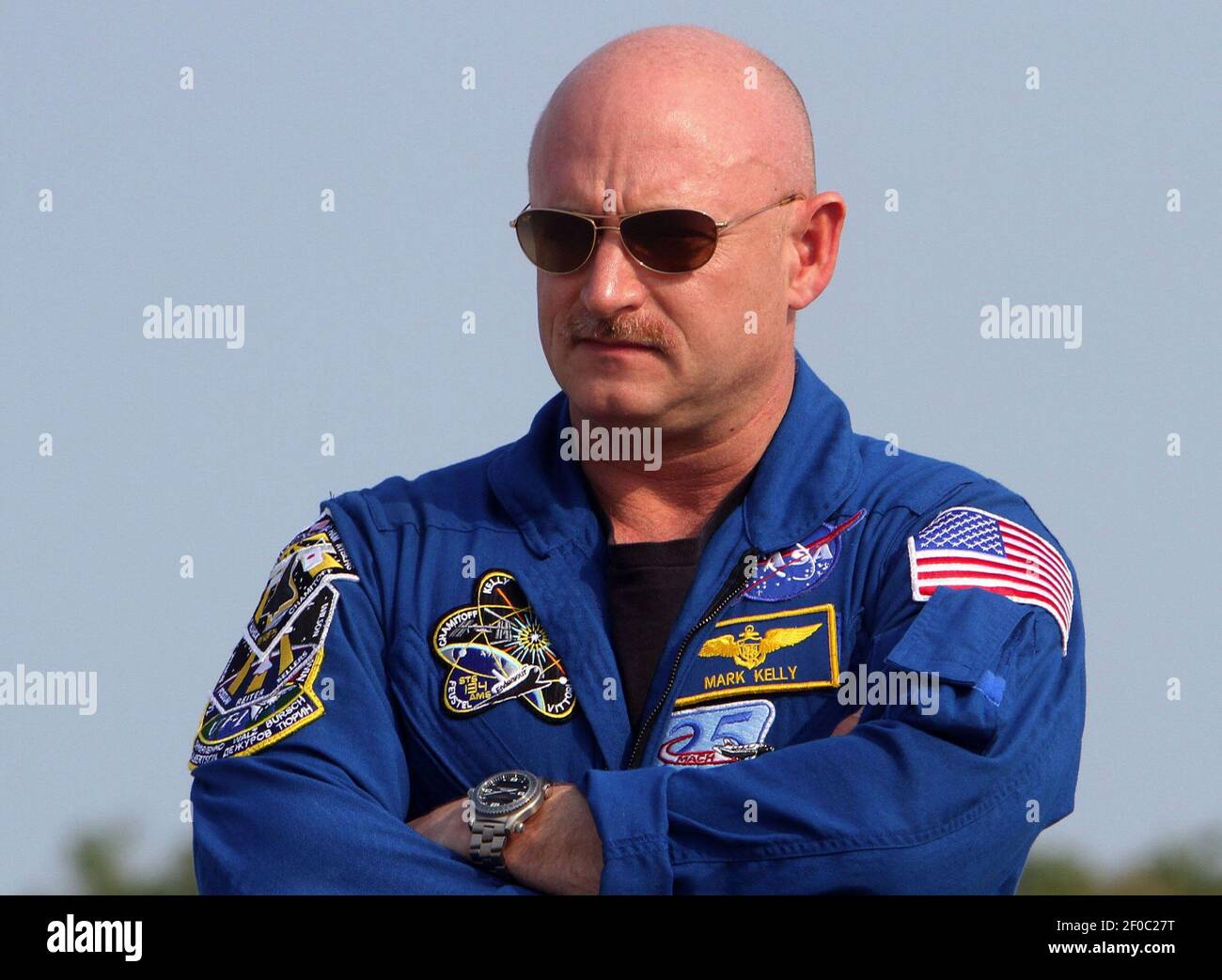 The space shuttle Endeavour STS-134 commander Mark Kelly arrives at the ...