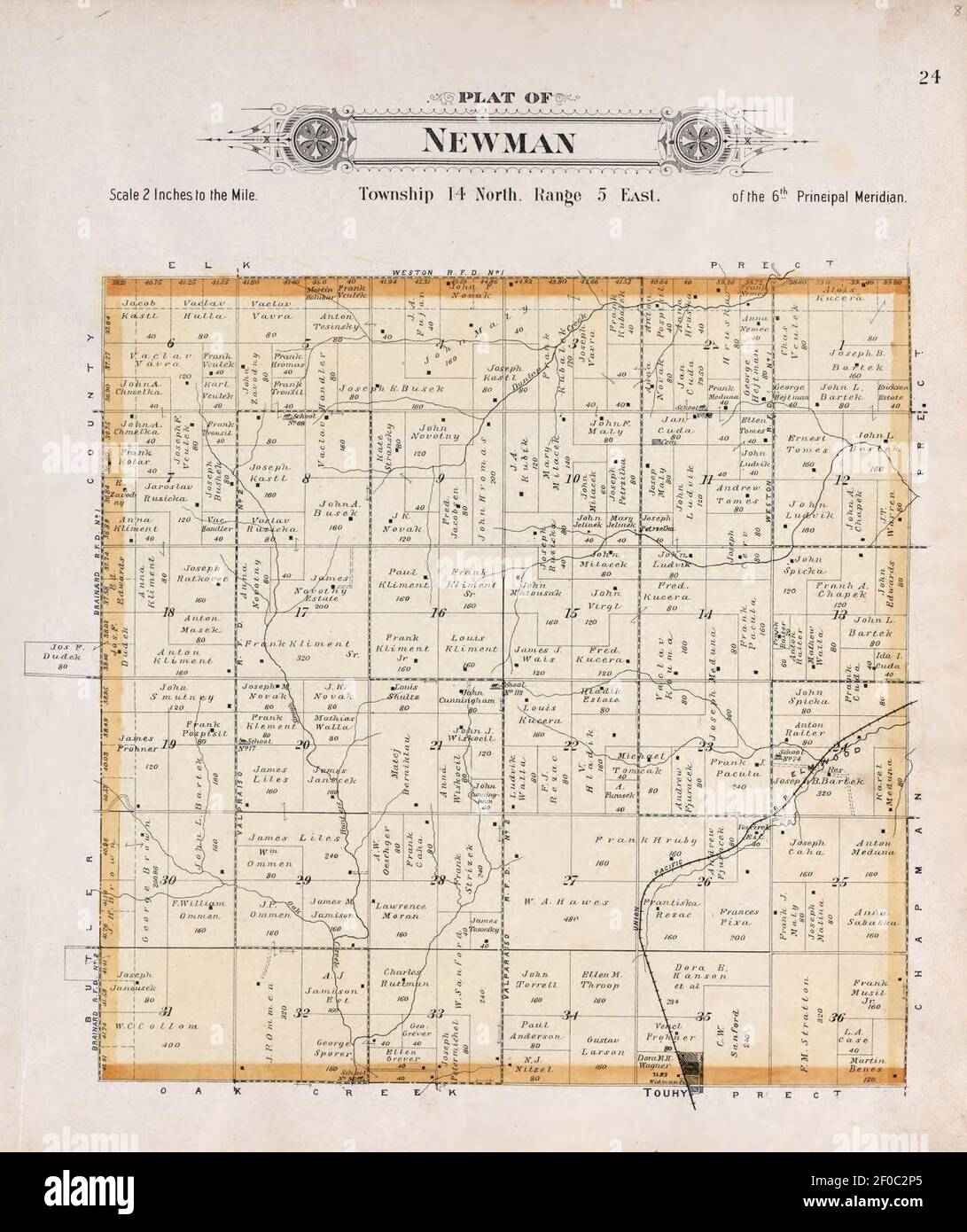 Plat book of Saunders County, Nebraska - containing carefully prepared township plats, village ...