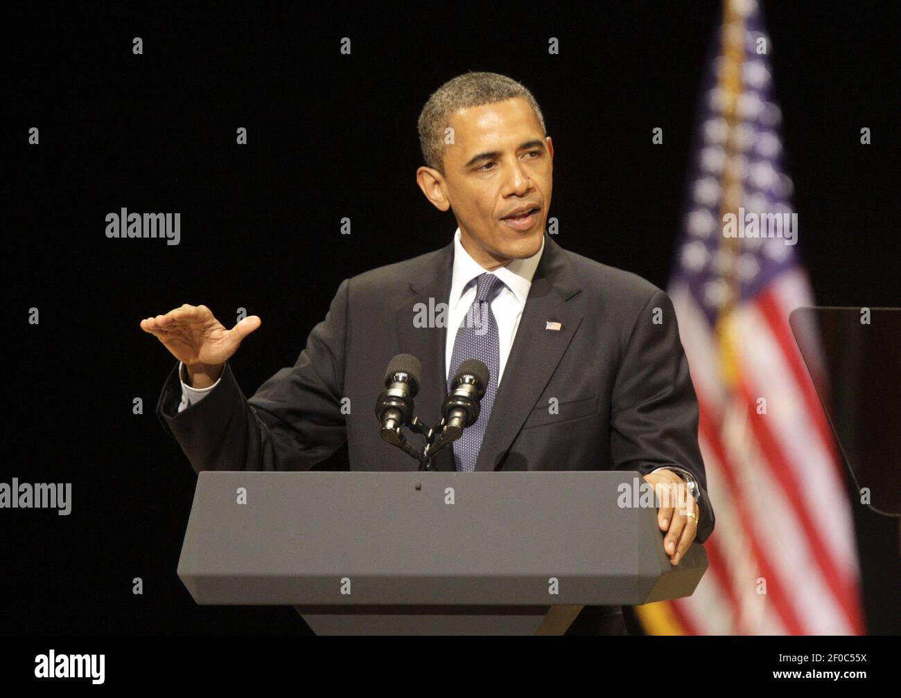 President Barack Obama delivered a fundraising and campaign kickoff ...