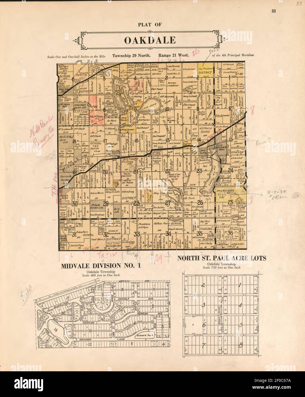 Plat book of Washington County, Minnesota - showing township plats ...
