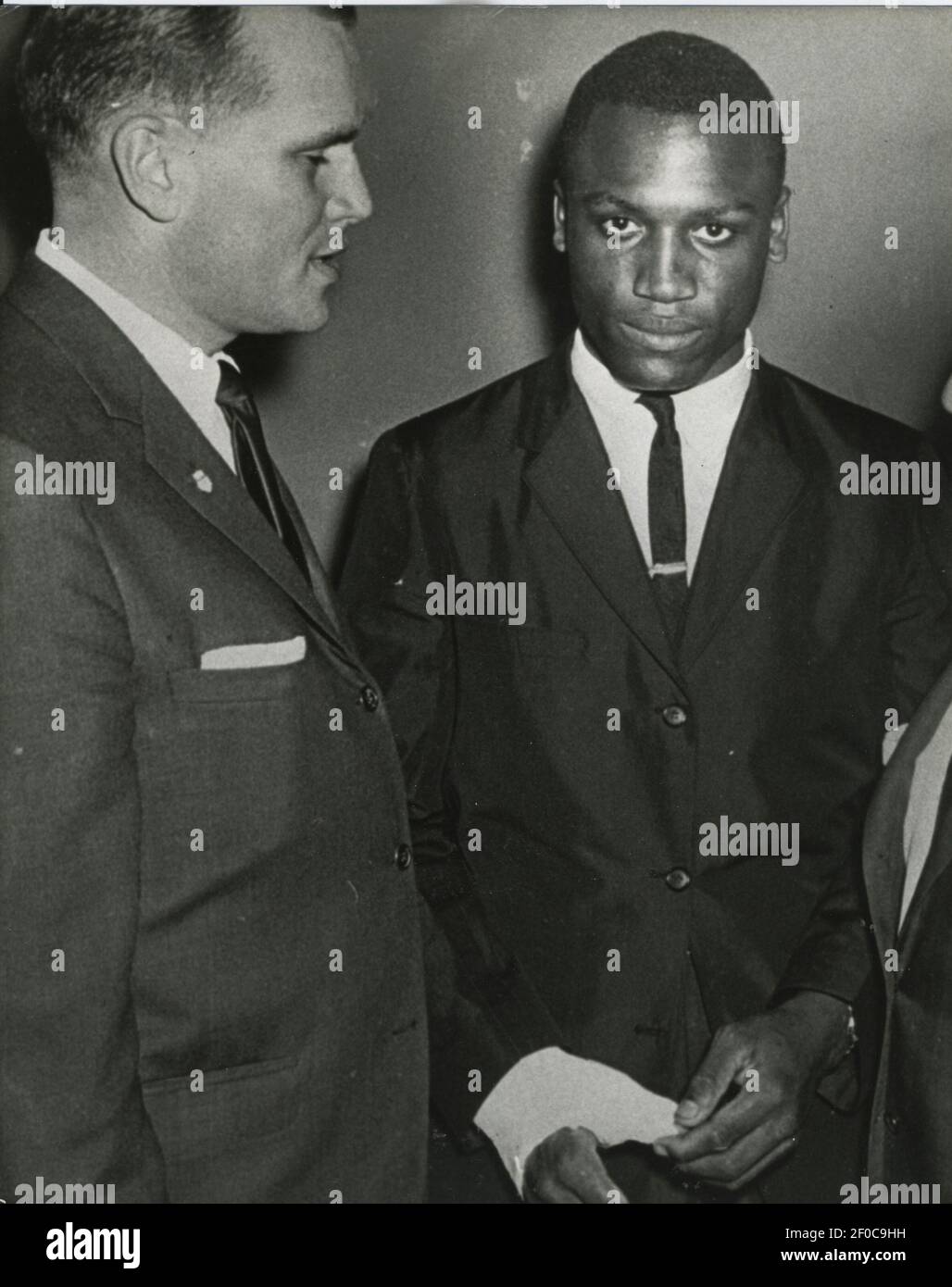 In this undated file photo, Joe Frazier meets Jack Kelly at the airport ...