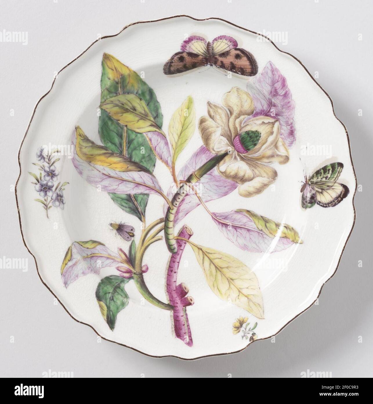 Plate (England), 1753–58 Stock Photo - Alamy