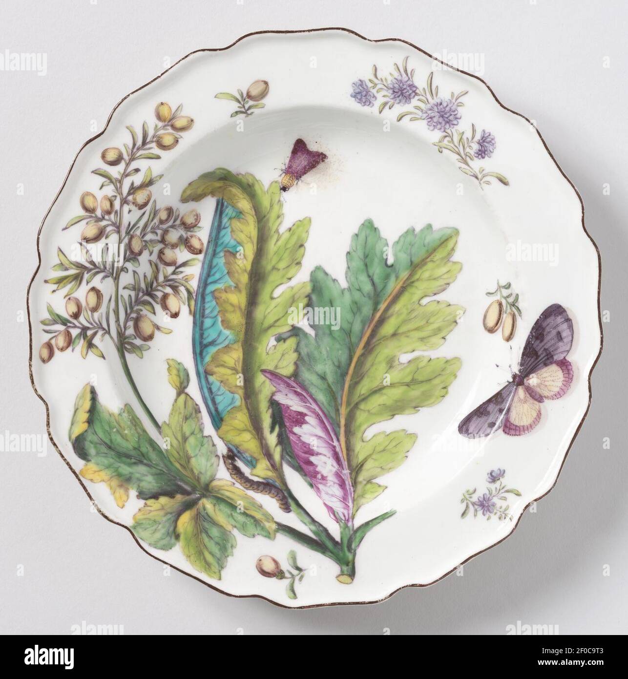 Plate (England), 1753–56 Stock Photo - Alamy