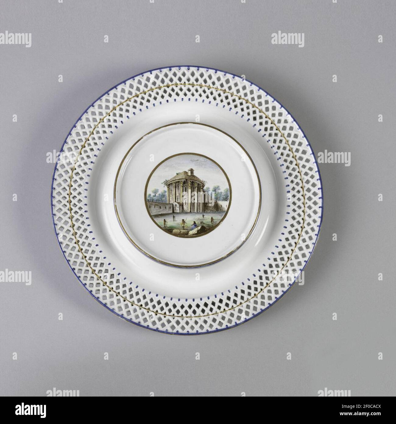 Plate (Italy), ca. 1780 Stock Photo - Alamy