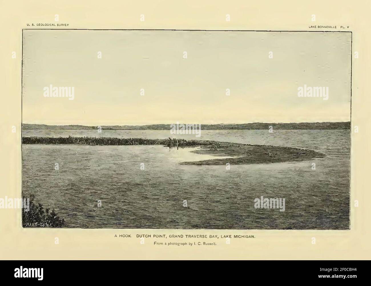 Plate 5 A Hook, Grand Traverse Bay Stock Photo - Alamy