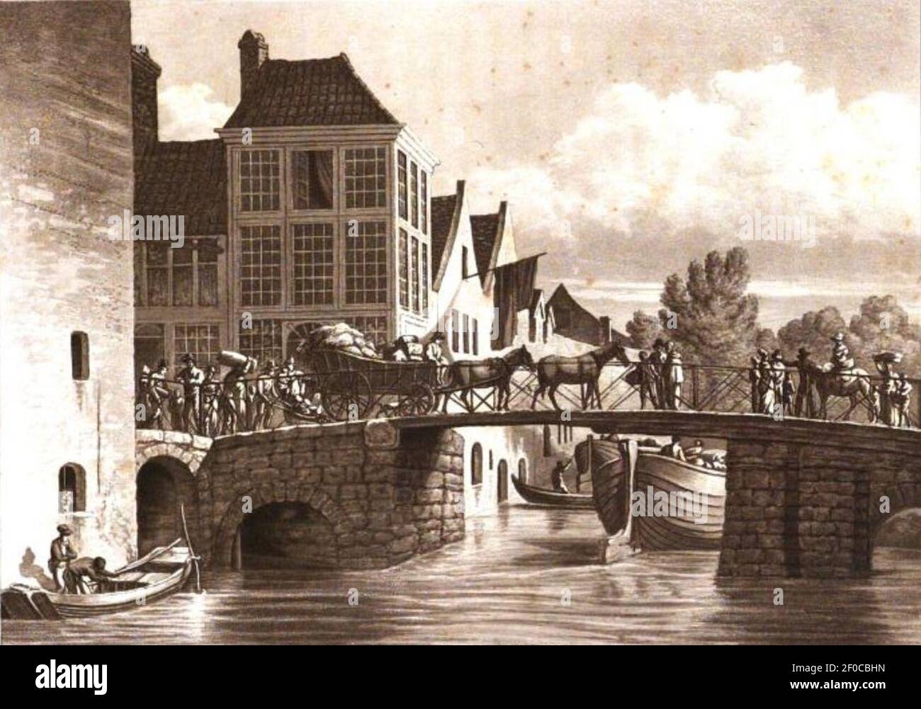 Plate 04, 'Sketches in Flanders and Holland' by Robert Hills (1816 ...