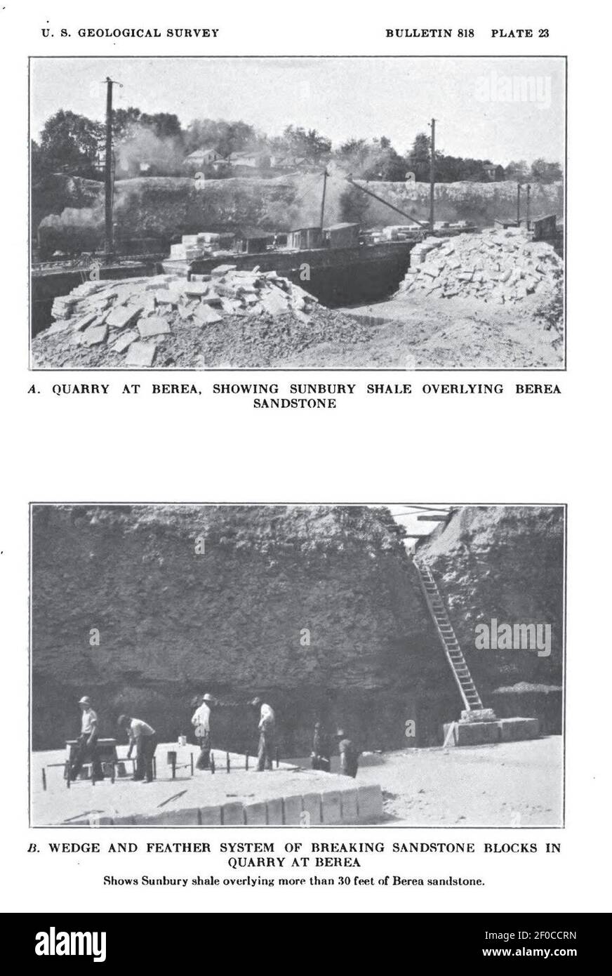 Plate 23 Berea Quarry Stock Photo - Alamy