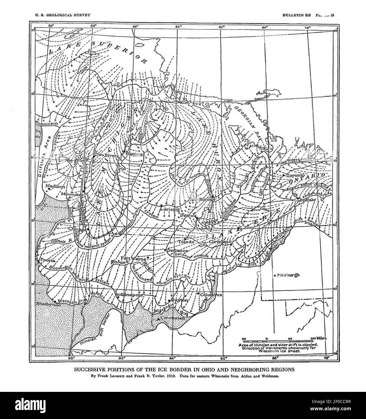 Plate 18 Successive Positions of the Ice Border in Ohio and Neighboring ...