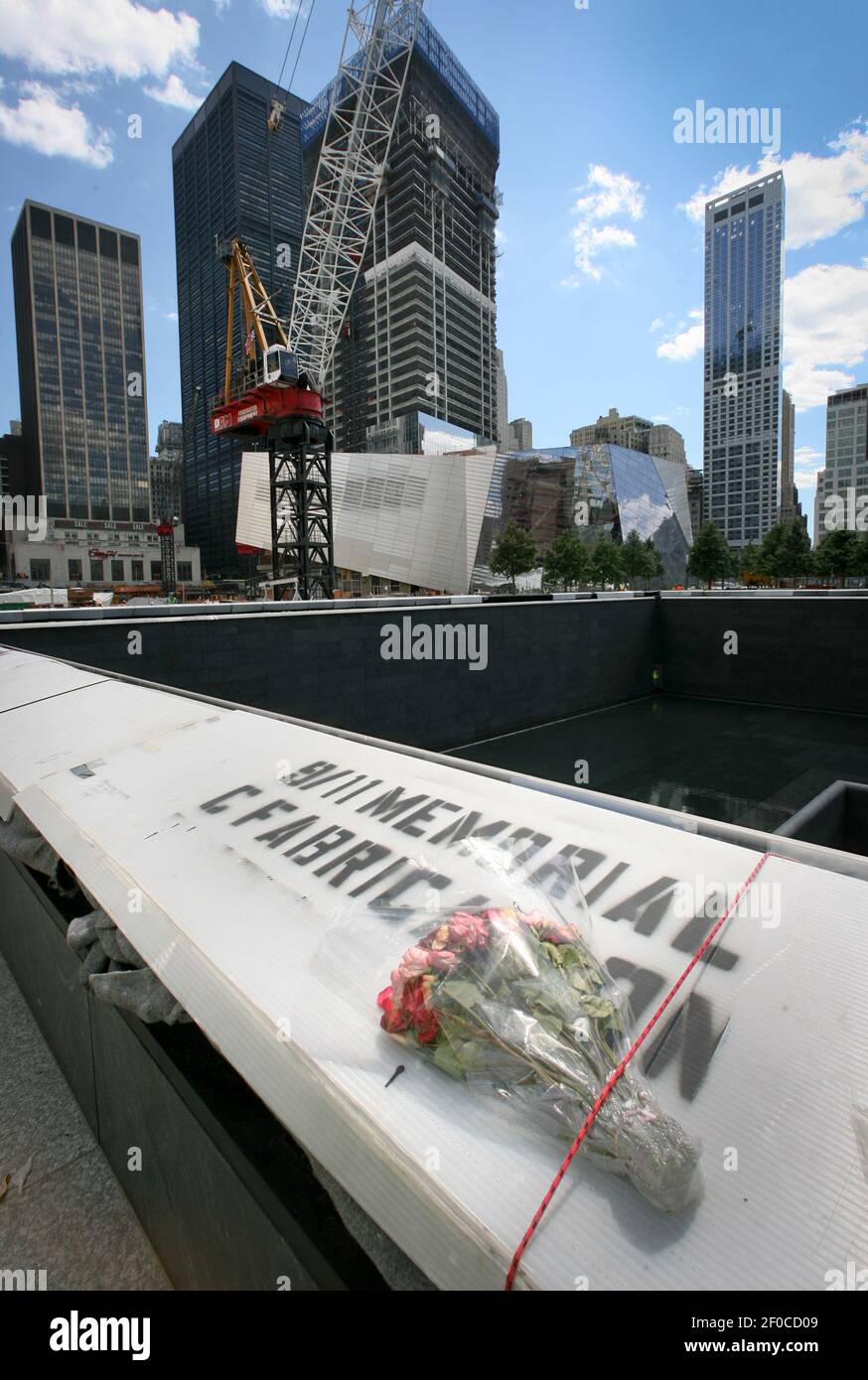 At the World Trade Centere site, the footprint of the North Tower of ...