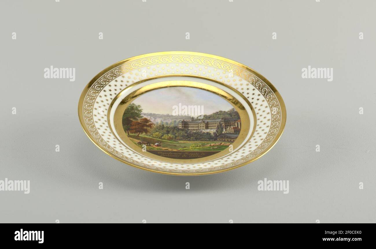 Plate Depicting Sèvres Porcelain Factory (France), 1822 Stock Photo - Alamy