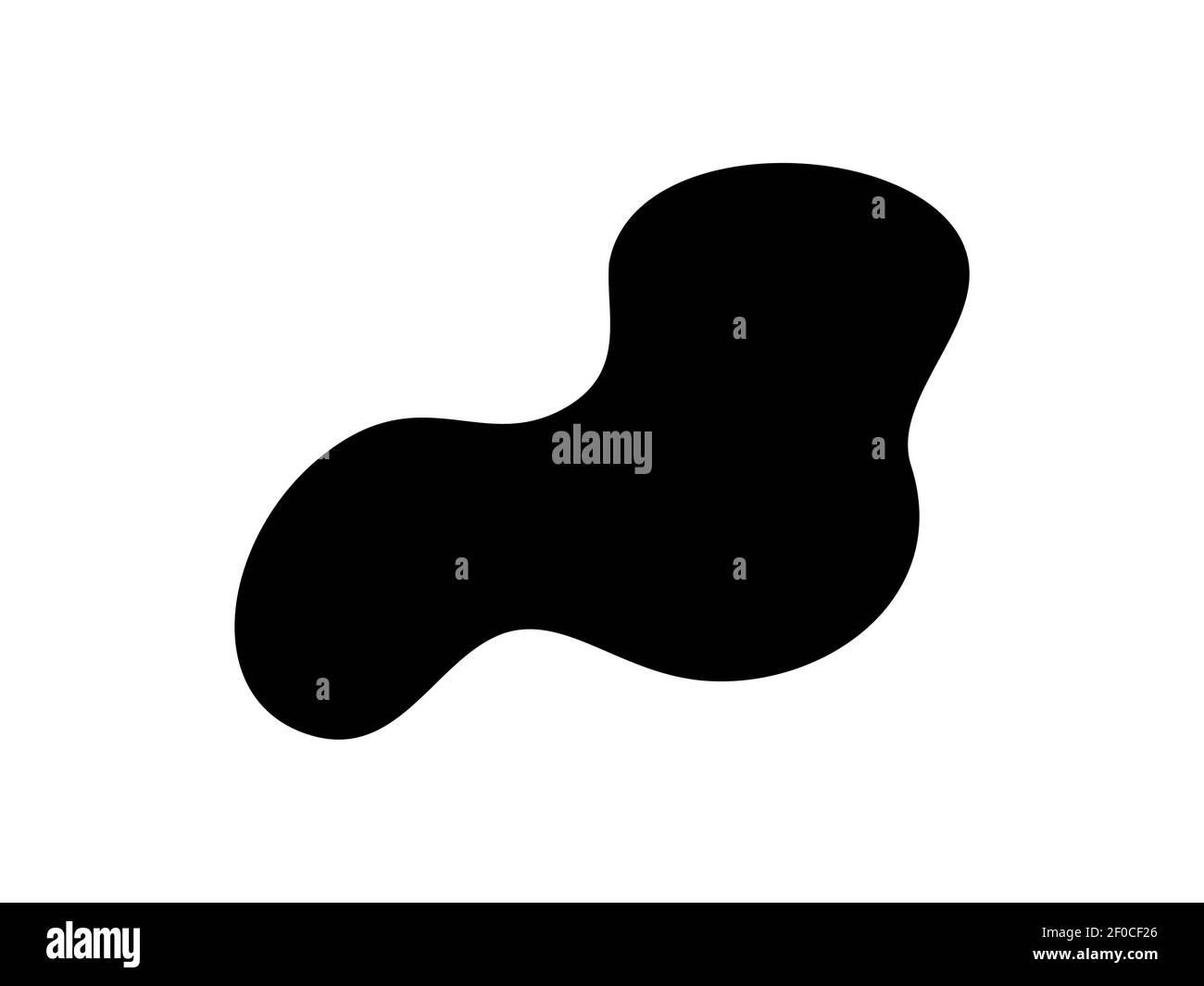 Simple liquid amorphous splodge vector isolated on white background ...