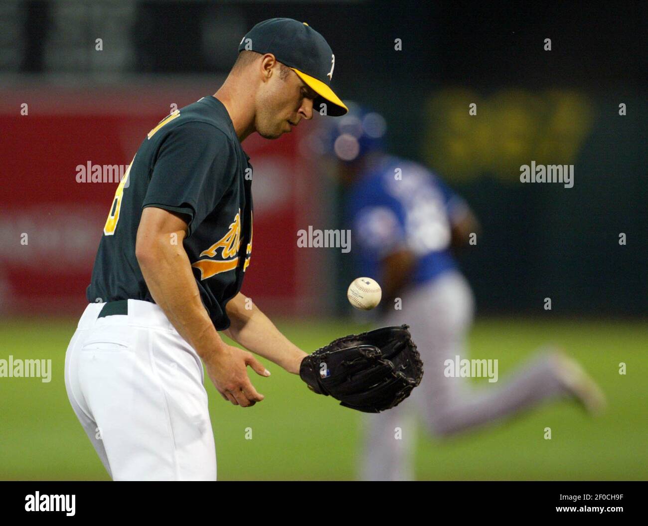 Oakland Athletics starter Rich Harden gave up a three-run homer to ...