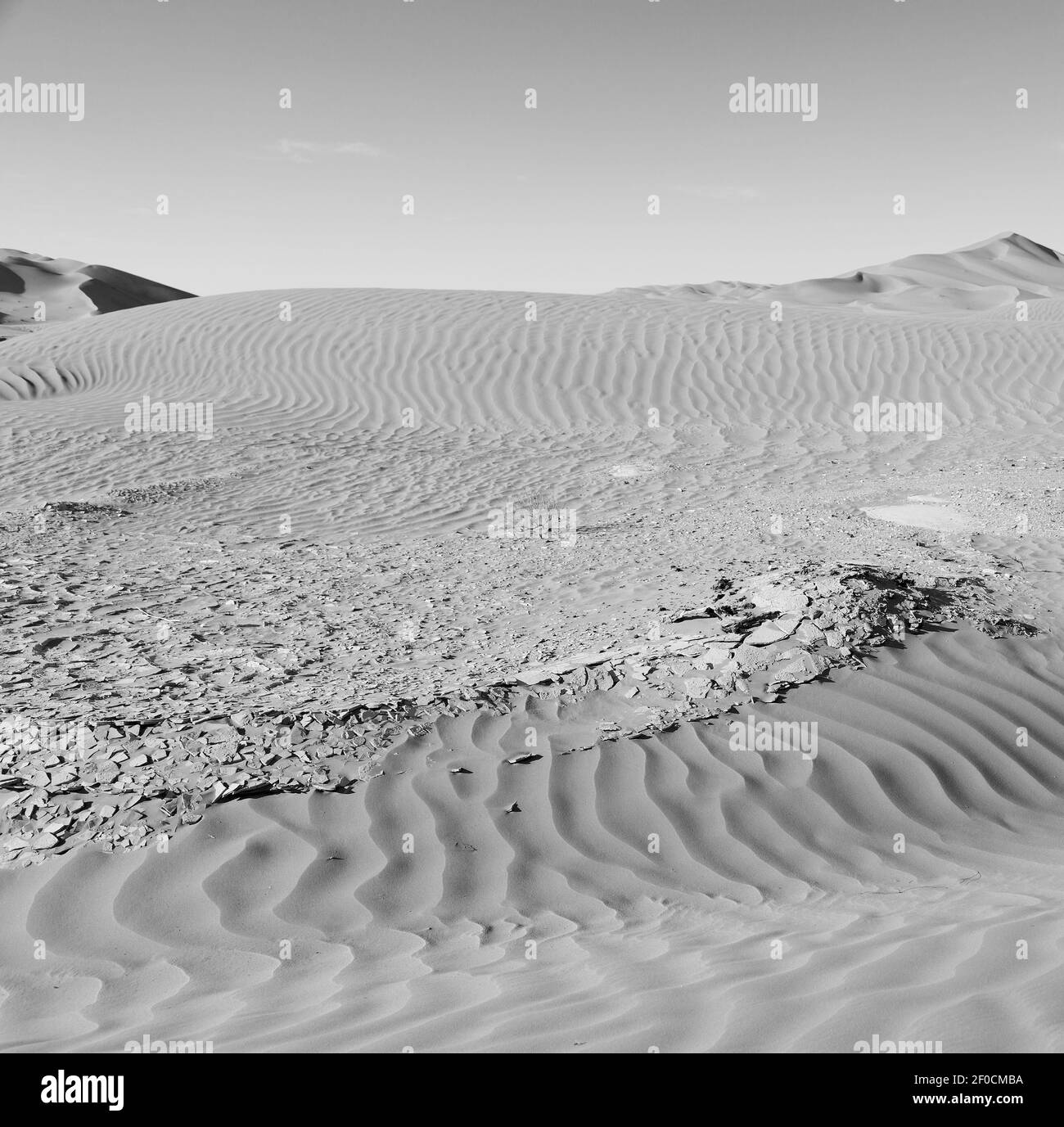 In oman old desert rub al khali the empty quarter and outdoor sand dune ...