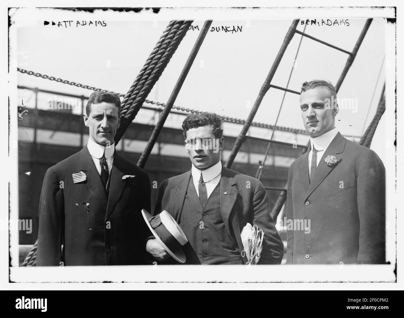 Platt Adams, Jim Duncan, and Ben. Adams Stock Photo - Alamy