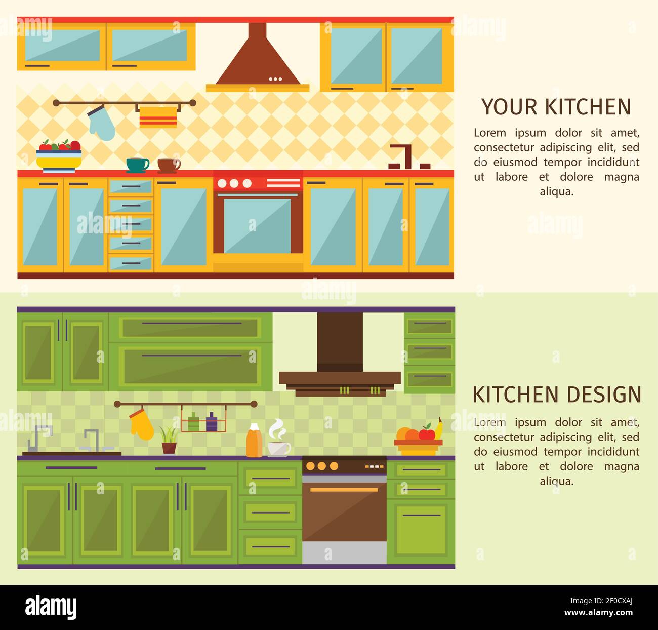 Cupboards interiors Stock Vector Images - Alamy